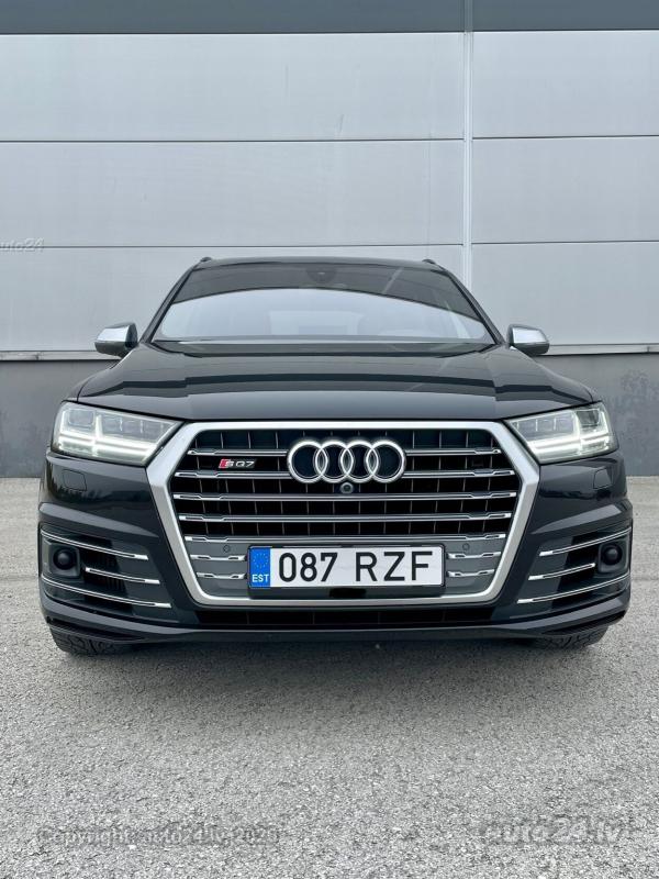 Melns Audi SQ7 2016 Tallina, ar dzinēja tilpumu 4.00 L un nobraukumu 297 tūkst. km par 25900 €, foto 1 vietnē AUTOMOTO.COM.LV