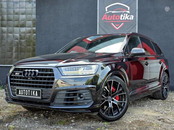 Black Audi SQ7 2017 in Siauliai, with an engine capacity of 3.96 L and mileage of 320 thousand km for 25500 €, photo 1 on AUTOMOTO.COM.LV