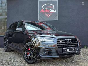 Black Audi SQ7 2017 in Siauliai, with an engine capacity of 3.96 L and mileage of 320 thousand km for 25500 €, photo 4 on AUTOMOTO.COM.LV