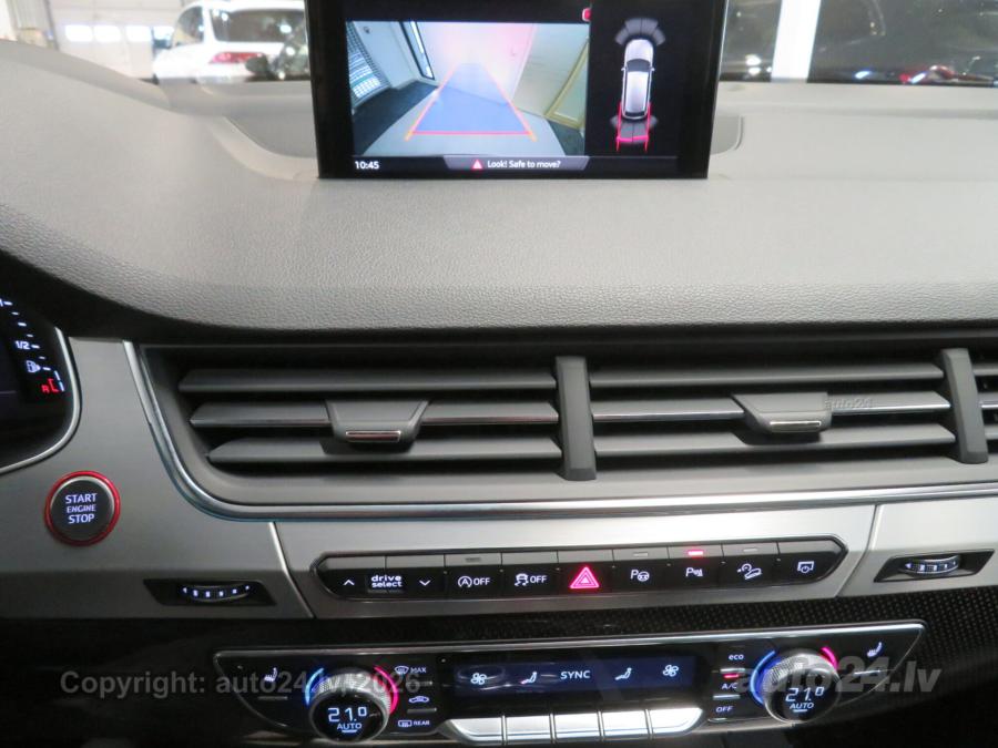 Black Audi SQ7 2018 in Tallinn, with an engine capacity of 4.00 L and mileage of 196 thousand km for 36000 €, photo 8 on AUTOMOTO.COM.LV