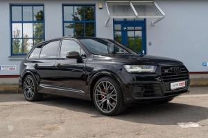 Melns Audi SQ7 2018 Viļņa, ar dzinēja tilpumu 3.96 L un nobraukumu 203 tūkst. km par 37999 €, foto 3 vietnē AUTOMOTO.COM.LV