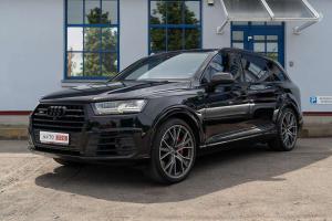 Melns Audi SQ7 2018 Viļņa, ar dzinēja tilpumu 3.96 L un nobraukumu 203 tūkst. km par 37999 €, foto 5 vietnē AUTOMOTO.COM.LV