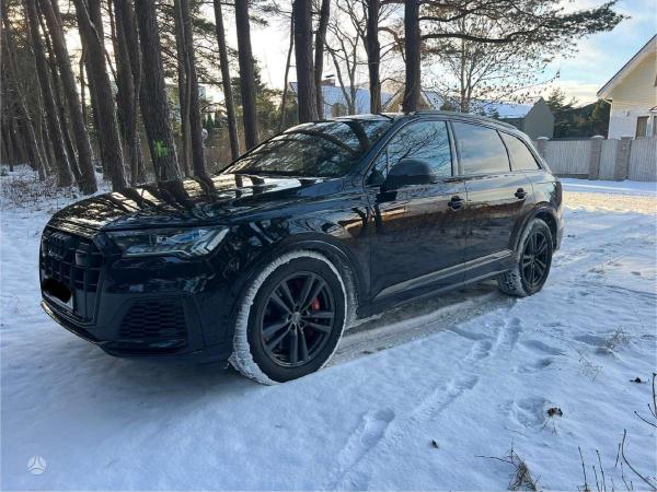 Melns Audi SQ7 2019 Viļņa, ar dzinēja tilpumu 3.96 L un nobraukumu 71 tūkst. km par 67000 €, foto 1 vietnē AUTOMOTO.COM.LV