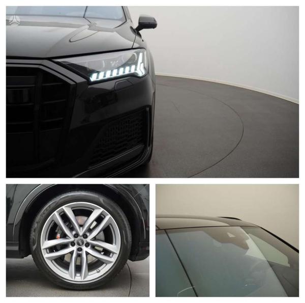Black Audi SQ7 2021 in Vilnius, with an engine capacity of 4.00 L and mileage of 138 thousand km for 59000 €, photo 7 on AUTOMOTO.COM.LV