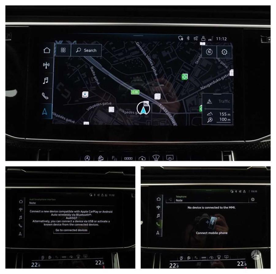 Black Audi SQ7 2021 in Vilnius, with an engine capacity of 4.00 L and mileage of 138 thousand km for 59000 €, photo 23 on AUTOMOTO.COM.LV