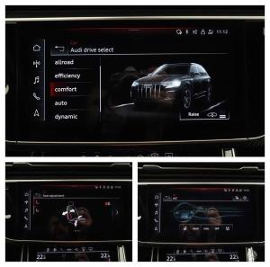 Black Audi SQ7 2021 in Vilnius, with an engine capacity of 4.00 L and mileage of 138 thousand km for 59000 €, photo 25 on AUTOMOTO.COM.LV