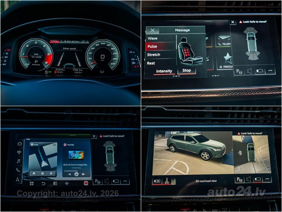 Melns Audi SQ7 2021 Tallina, ar dzinēja tilpumu 4.00 L un nobraukumu 90 tūkst. km par 79000 €, foto 15 vietnē AUTOMOTO.COM.LV