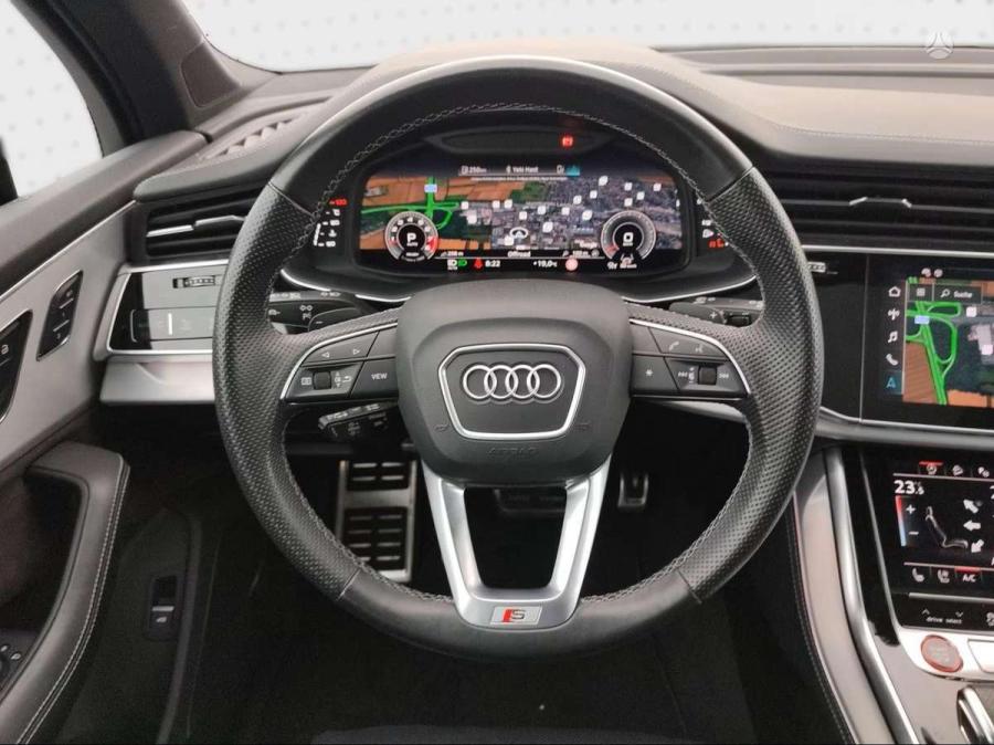 Black Audi SQ7 2022 in Vilnius, with an engine capacity of 4.00 L and mileage of 108 thousand km for 67200 €, photo 6 on AUTOMOTO.COM.LV