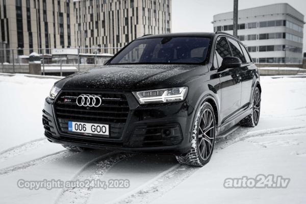 Melns Audi SQ7 2017 Tallina, ar dzinēja tilpumu 4.00 L un nobraukumu 188 tūkst. km par 34900 €, foto 4 vietnē AUTOMOTO.COM.LV