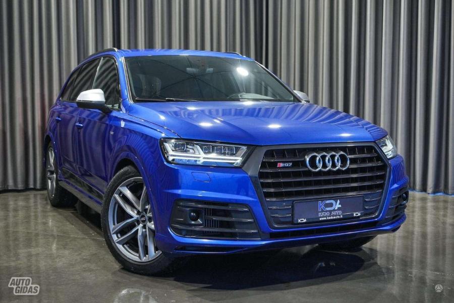 Zils Audi SQ7 2017 Marijampole, ar dzinēja tilpumu 4.00 L un nobraukumu 150 tūkst. km par 34450 €, foto 2 vietnē AUTOMOTO.COM.LV