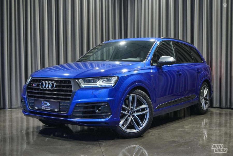Zils Audi SQ7 2017 Marijampole, ar dzinēja tilpumu 4.00 L un nobraukumu 150 tūkst. km par 34450 €, foto 5 vietnē AUTOMOTO.COM.LV