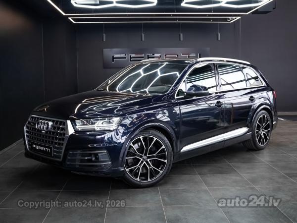 Zils Audi SQ7 2017 Tallina, ar dzinēja tilpumu 4.00 L un nobraukumu 119 tūkst. km par 37900 €, foto  vietnē AUTOMOTO.COM.LV