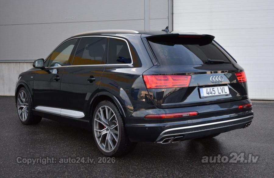 Синий Ауди SQ7 2017 в Таллин, объемом двигателя 4.00 л и пробегом 190 тыс. км за 33950 €, фото 4 на AUTOMOTO.COM.LV