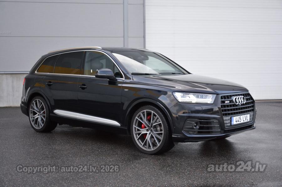 Синий Ауди SQ7 2017 в Таллин, объемом двигателя 4.00 л и пробегом 190 тыс. км за 33950 €, фото 7 на AUTOMOTO.COM.LV