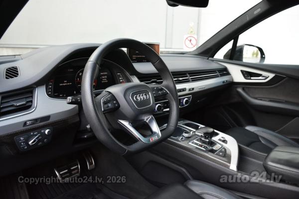 Blue Audi SQ7 2017 in Tallinn, with an engine capacity of 4.00 L and mileage of 190 thousand km for 33950 €, photo 9 on AUTOMOTO.COM.LV