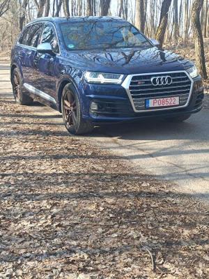 Синий Ауди SQ7 2018 в Каунас, объемом двигателя 3.96 л и пробегом 213 тыс. км за 24900 €, фото 4 на AUTOMOTO.COM.LV