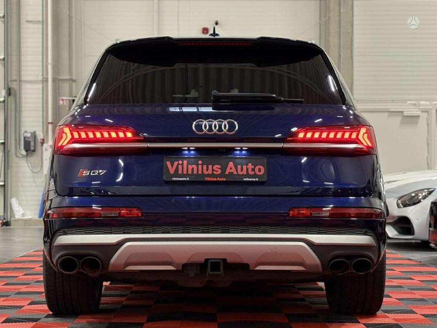 Zils Audi SQ7 2020 Viļņa, ar dzinēja tilpumu 3.96 L un nobraukumu 100 tūkst. km par 57990 €, foto 5 vietnē AUTOMOTO.COM.LV