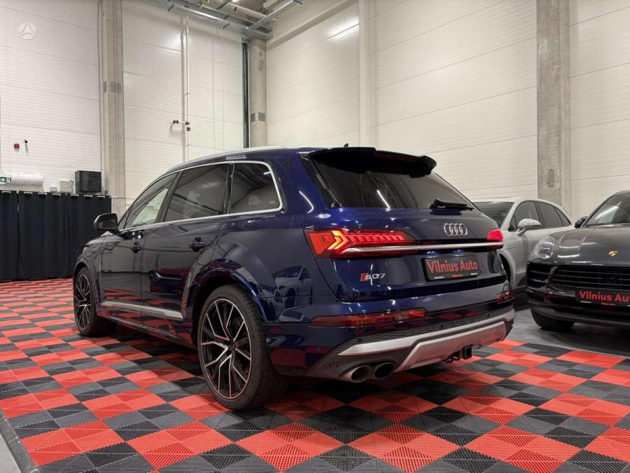 Zils Audi SQ7 2020 Viļņa, ar dzinēja tilpumu 3.96 L un nobraukumu 100 tūkst. km par 57990 €, foto 6 vietnē AUTOMOTO.COM.LV