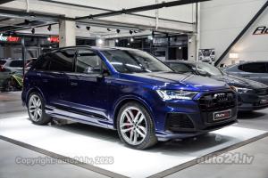 Blue Audi SQ7 2020 in Tallinn, with an engine capacity of 4.00 L and mileage of 135 thousand km for 69900 €, photo  on AUTOMOTO.COM.LV