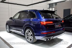 Blue Audi SQ7 2020 in Tallinn, with an engine capacity of 4.00 L and mileage of 135 thousand km for 69900 €, photo 6 on AUTOMOTO.COM.LV