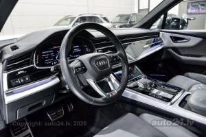 Blue Audi SQ7 2020 in Tallinn, with an engine capacity of 4.00 L and mileage of 135 thousand km for 69900 €, photo 7 on AUTOMOTO.COM.LV