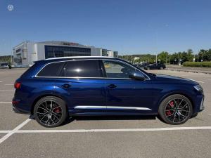 Blue Audi SQ7 2020 in Vilnius, with an engine capacity of 3.96 L and mileage of 109 thousand km for 52000 €, photo  on AUTOMOTO.COM.LV