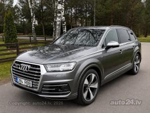 Pelēks Audi SQ7 2016 Tallina, ar dzinēja tilpumu 4.00 L un nobraukumu 338 tūkst. km par 24900 €, foto  vietnē AUTOMOTO.COM.LV