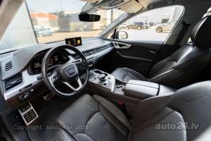 Grey Audi SQ7 2017 in Tallinn, with an engine capacity of 4.00 L and mileage of 211 thousand km for 36900 €, photo 15 on AUTOMOTO.COM.LV