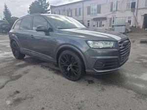 Pelēks Audi SQ7 2017 Šilalė, ar dzinēja tilpumu 3.96 L un nobraukumu 217 tūkst. km par 23500 €, foto  vietnē AUTOMOTO.COM.LV