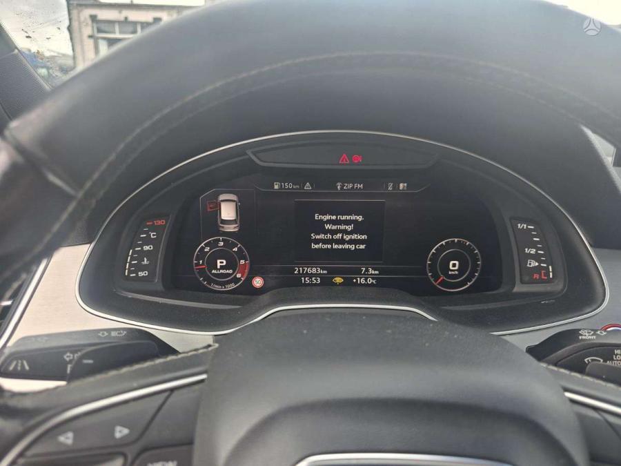 Pelēks Audi SQ7 2017 Šilalė, ar dzinēja tilpumu 3.96 L un nobraukumu 217 tūkst. km par 23500 €, foto 13 vietnē AUTOMOTO.COM.LV