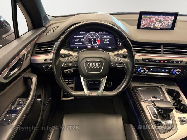 Grey Audi SQ7 2017 in Tallinn, with an engine capacity of 4.00 L and mileage of 219 thousand km for 30900 €, photo 8 on AUTOMOTO.COM.LV