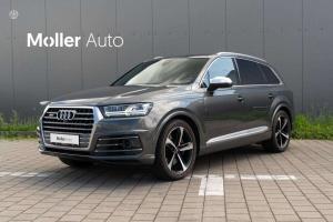 Grey Audi SQ7 2017 in Vilnius, with an engine capacity of 4.00 L and mileage of 200 thousand km for 28100 €, photo  on AUTOMOTO.COM.LV