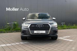 Grey Audi SQ7 2017 in Vilnius, with an engine capacity of 4.00 L and mileage of 200 thousand km for 28100 €, photo 3 on AUTOMOTO.COM.LV