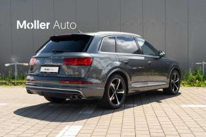 Grey Audi SQ7 2017 in Vilnius, with an engine capacity of 4.00 L and mileage of 200 thousand km for 28100 €, photo 7 on AUTOMOTO.COM.LV