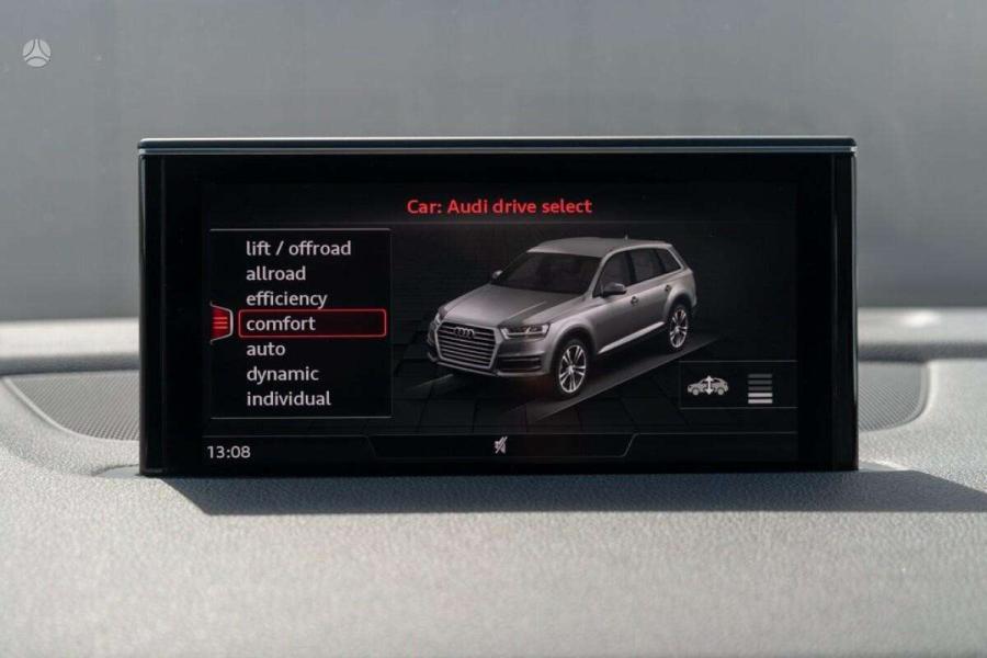 Grey Audi SQ7 2017 in Vilnius, with an engine capacity of 4.00 L and mileage of 200 thousand km for 28100 €, photo 14 on AUTOMOTO.COM.LV