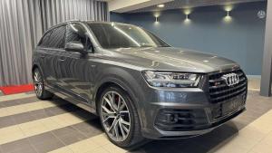 Pelēks Audi SQ7 2018 Rīga, ar dzinēja tilpumu 3.96 L un nobraukumu 169 tūkst. km par 34990 €, foto 4 vietnē AUTOMOTO.COM.LV