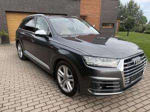 Pelēks Audi SQ7 2017 Kelmė, ar dzinēja tilpumu 3.96 L un nobraukumu 289 tūkst. km par 21000 €, foto  vietnē AUTOMOTO.COM.LV