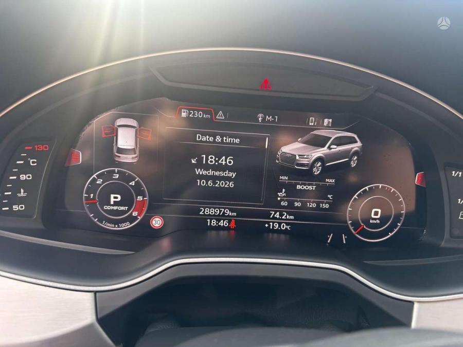 Pelēks Audi SQ7 2017 Kelmė, ar dzinēja tilpumu 3.96 L un nobraukumu 289 tūkst. km par 21000 €, foto 5 vietnē AUTOMOTO.COM.LV