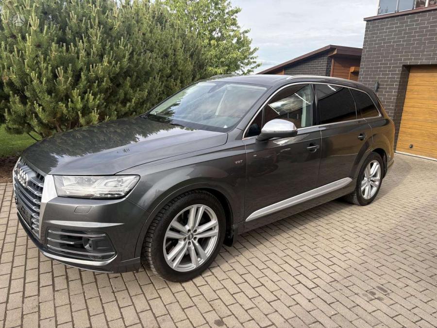 Pelēks Audi SQ7 2017 Kelmė, ar dzinēja tilpumu 3.96 L un nobraukumu 289 tūkst. km par 21000 €, foto 6 vietnē AUTOMOTO.COM.LV