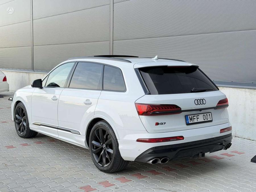 White Audi SQ7 2021 in Siauliai, with an engine capacity of 4.00 L and mileage of 64 thousand km for 58500 €, photo 29 on AUTOMOTO.COM.LV