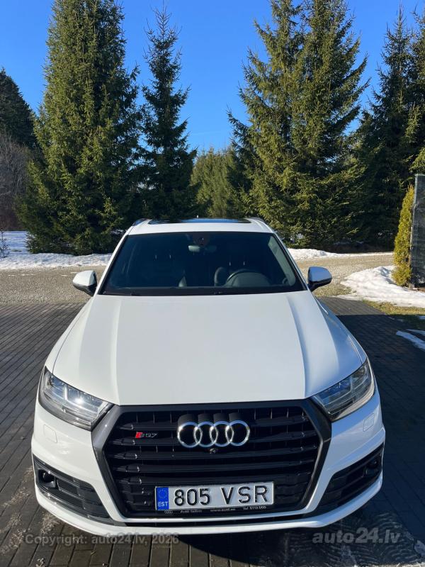 White Audi SQ7 2017 in Tallinn, with an engine capacity of 4.00 L and mileage of 203 thousand km for 38000 €, photo 2 on AUTOMOTO.COM.LV