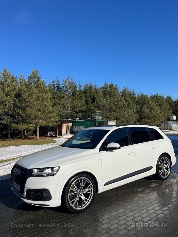 White Audi SQ7 2017 in Tallinn, with an engine capacity of 4.00 L and mileage of 203 thousand km for 38000 €, photo 4 on AUTOMOTO.COM.LV