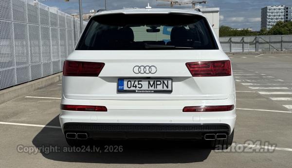 White Audi SQ7 2017 in Tallinn, with an engine capacity of 4.00 L and mileage of 153 thousand km for 35300 €, photo 5 on AUTOMOTO.COM.LV