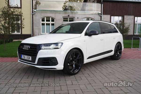 Balts Audi SQ7 2018 Tallina, ar dzinēja tilpumu 4.00 L un nobraukumu 160 tūkst. km par 30500 €, foto  vietnē AUTOMOTO.COM.LV