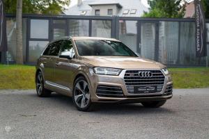 Желтый Ауди SQ7 2017 в Вильнюс, объемом двигателя 3.96 л и пробегом 188 тыс. км за 26900 €, фото  на AUTOMOTO.COM.LV
