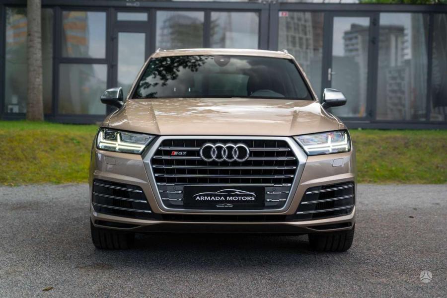Желтый Ауди SQ7 2017 в Вильнюс, объемом двигателя 3.96 л и пробегом 188 тыс. км за 26900 €, фото 6 на AUTOMOTO.COM.LV