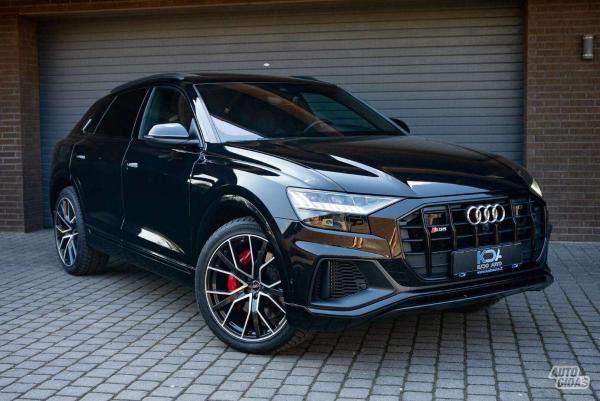 Black Audi SQ8 2020 in Marijampole, with an engine capacity of 4.00 L and mileage of 139 thousand km for 59950 €, photo 2 on AUTOMOTO.COM.LV