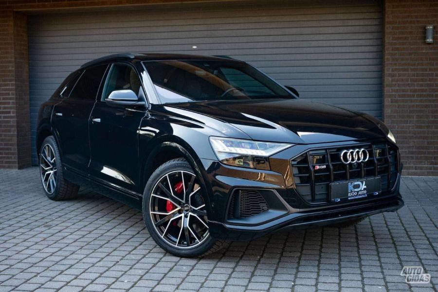 Black Audi SQ8 2020 in Marijampole, with an engine capacity of 4.00 L and mileage of 139 thousand km for 59950 €, photo 2 on AUTOMOTO.COM.LV