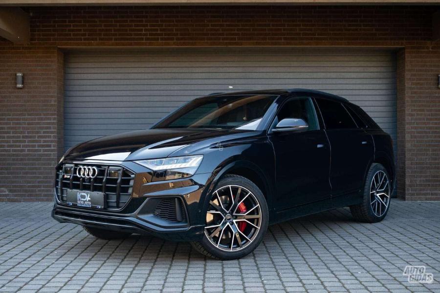 Black Audi SQ8 2020 in Marijampole, with an engine capacity of 4.00 L and mileage of 139 thousand km for 59950 €, photo 5 on AUTOMOTO.COM.LV