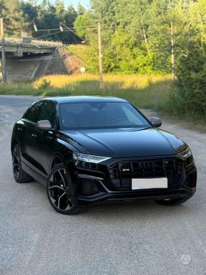 Black Audi SQ8 2020 in Vilnius, with an engine capacity of 3.96 L and mileage of 200 thousand km for 47500 €, photo  on AUTOMOTO.COM.LV